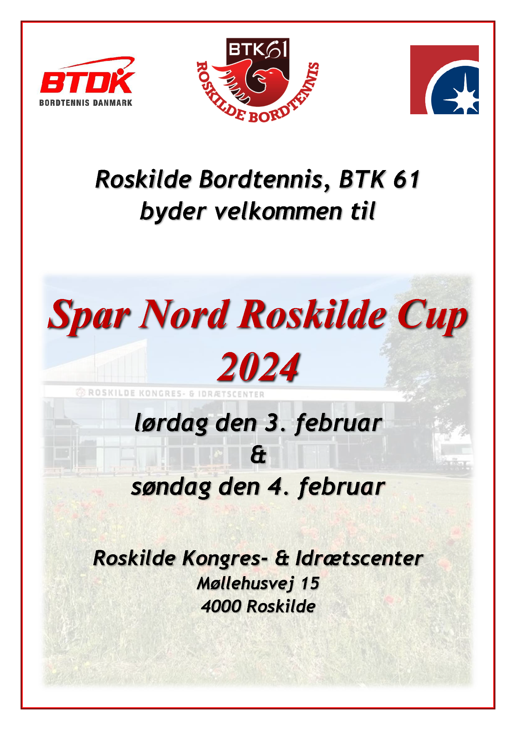 Spar Nord Roskilde Cup 2024 – Program & Tidsplan | Roskilde Bordtennis ...